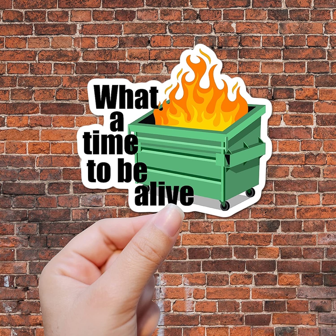 Dumpster Fire 2020 2021 2022 Biden Trump Political Time to Be Alive ...