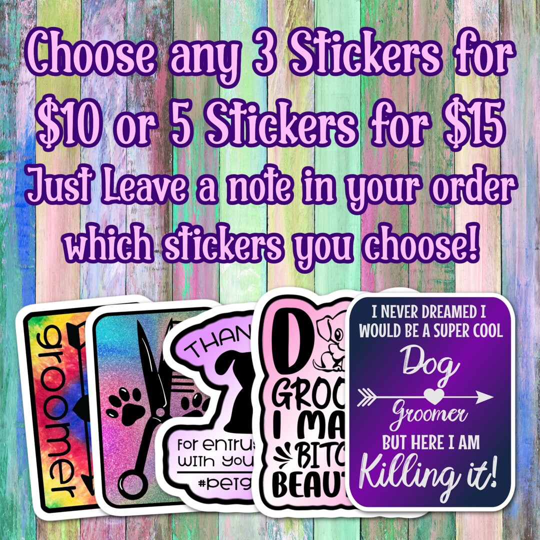 You Pick Your Sticker Bundle! Choose Any 3 or 5 Stickers of Your ...
