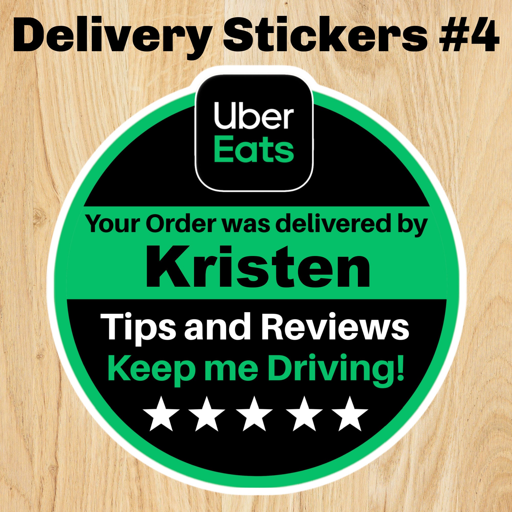 Set of 108 Delivery Driver Review Stickers Delivery Gig Work Car ...