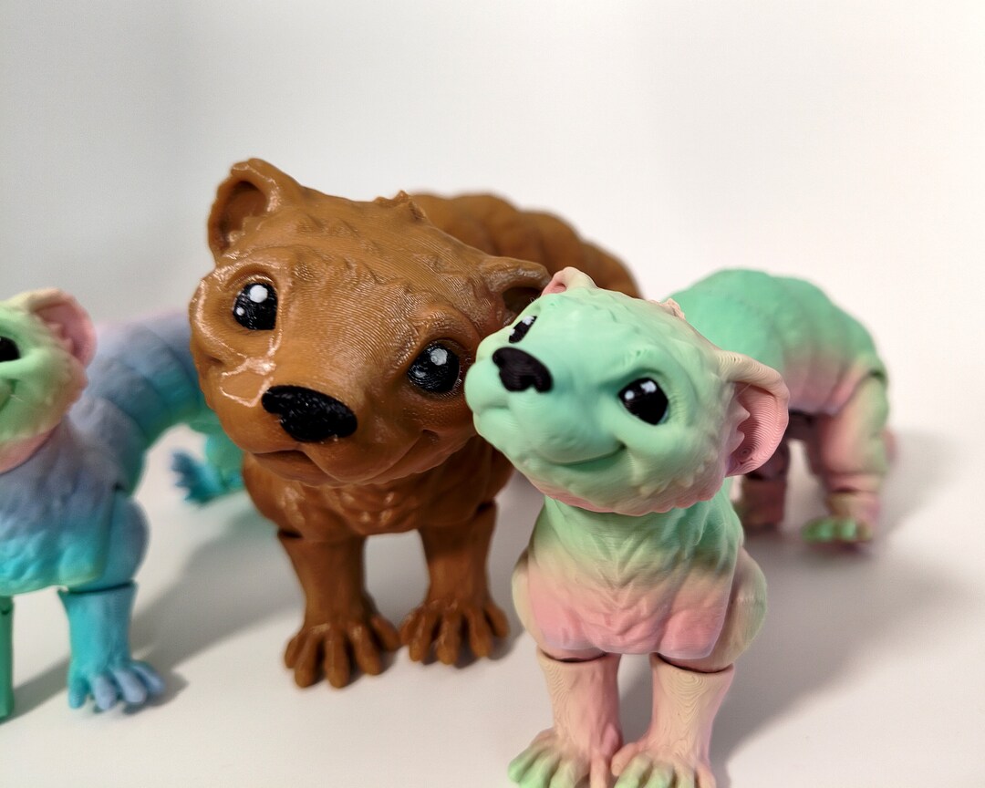 Ferret Fidget Adorable Sensory Toy Desktop Fidget, ADHD Fidget - 3D ...