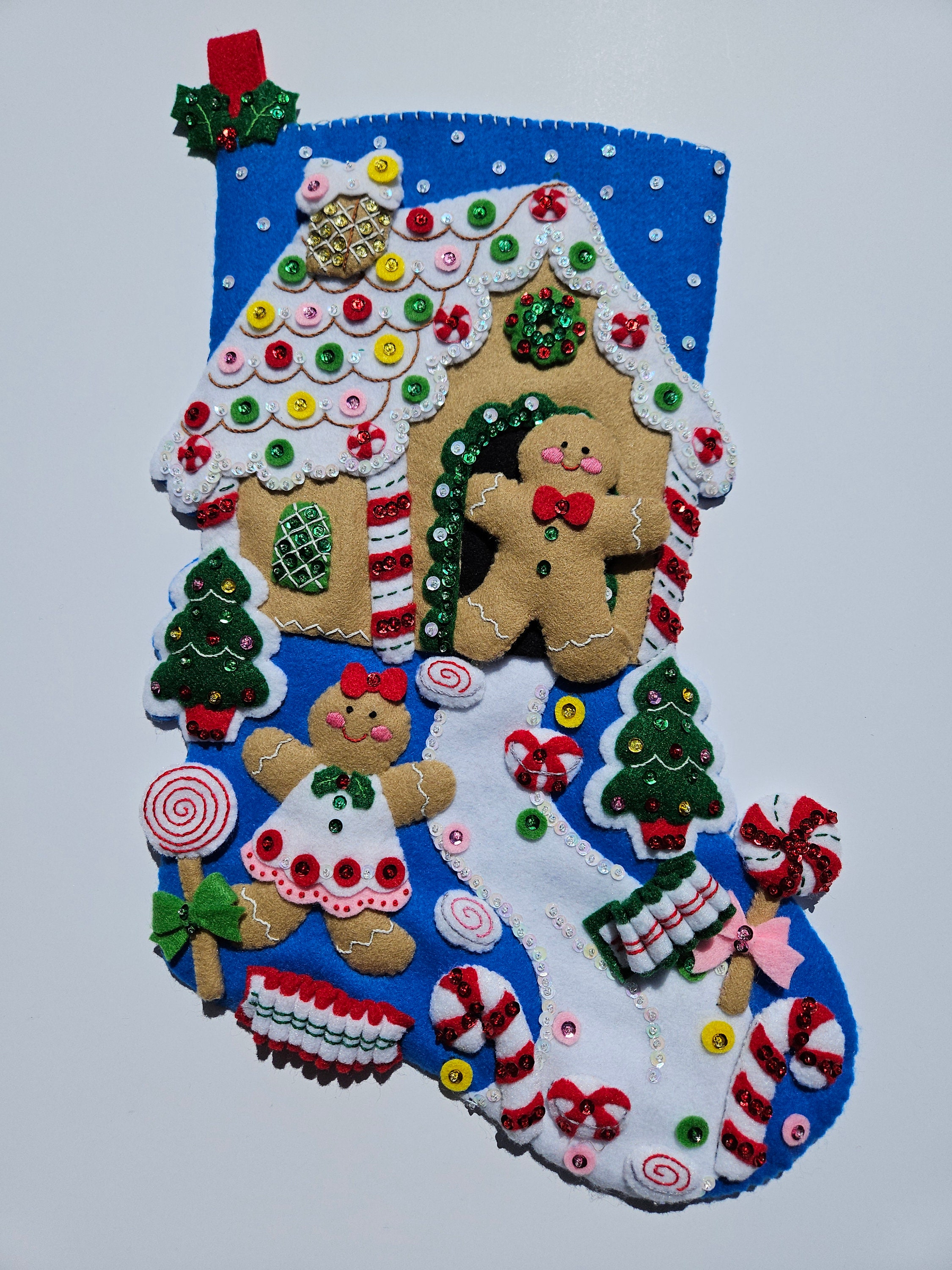 Finished Bucilla Christmas Stocking Gingerbread Dreams - Etsy