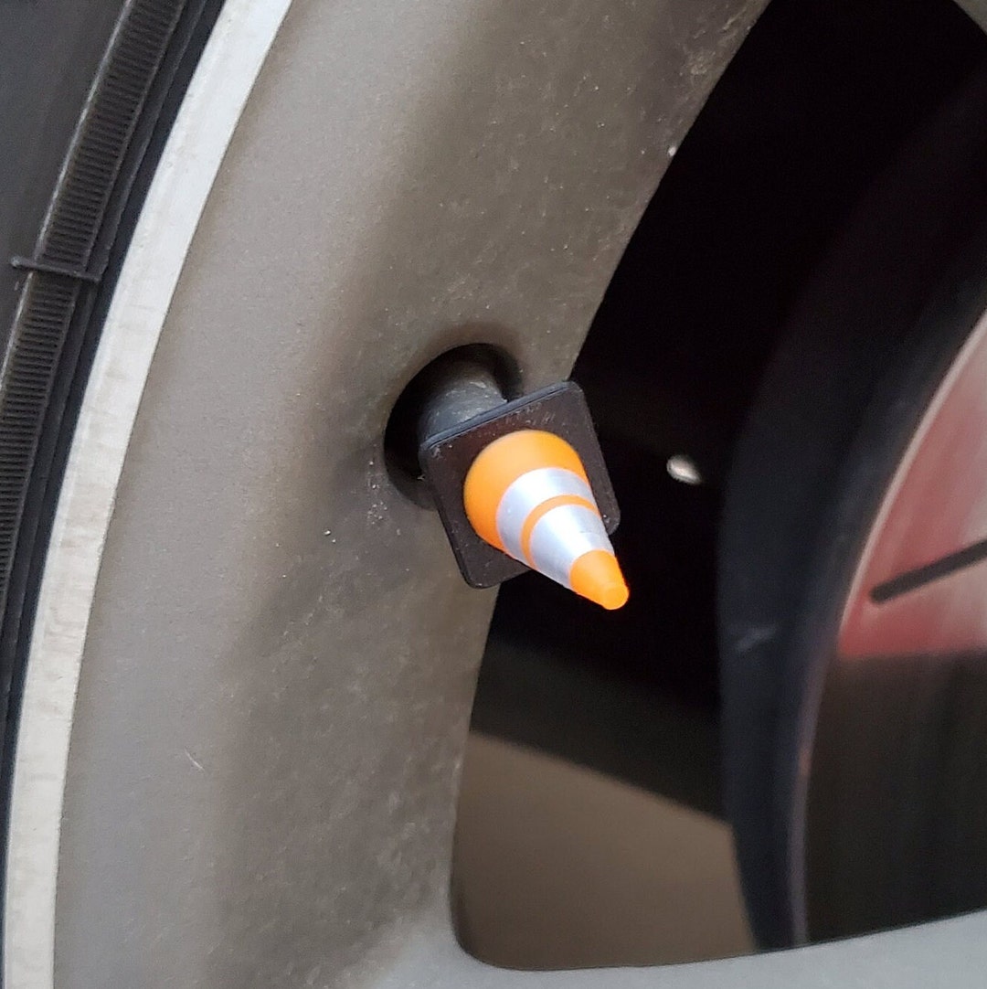 Traffic Cone Themed Valve Stem Caps (set of 4) - Etsy