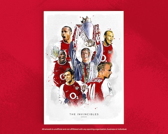 Arsenal Invincibles Art Print - Etsy