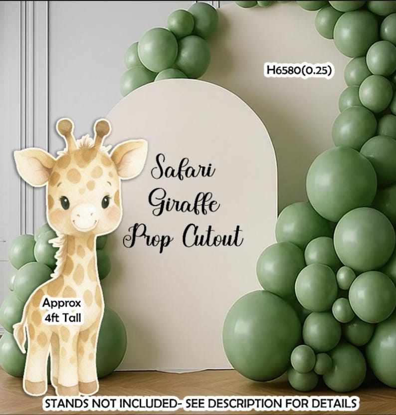 Safari Prop Cutout Set/ Single. Stands Not Included. Scored and Folded ...