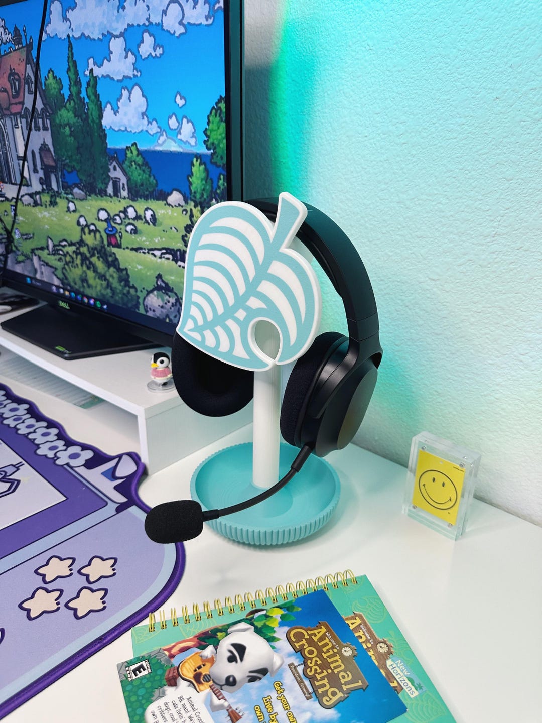 Animal Crossing Headphone Stand | Gamer Gift | Cozy Gamer | New ...