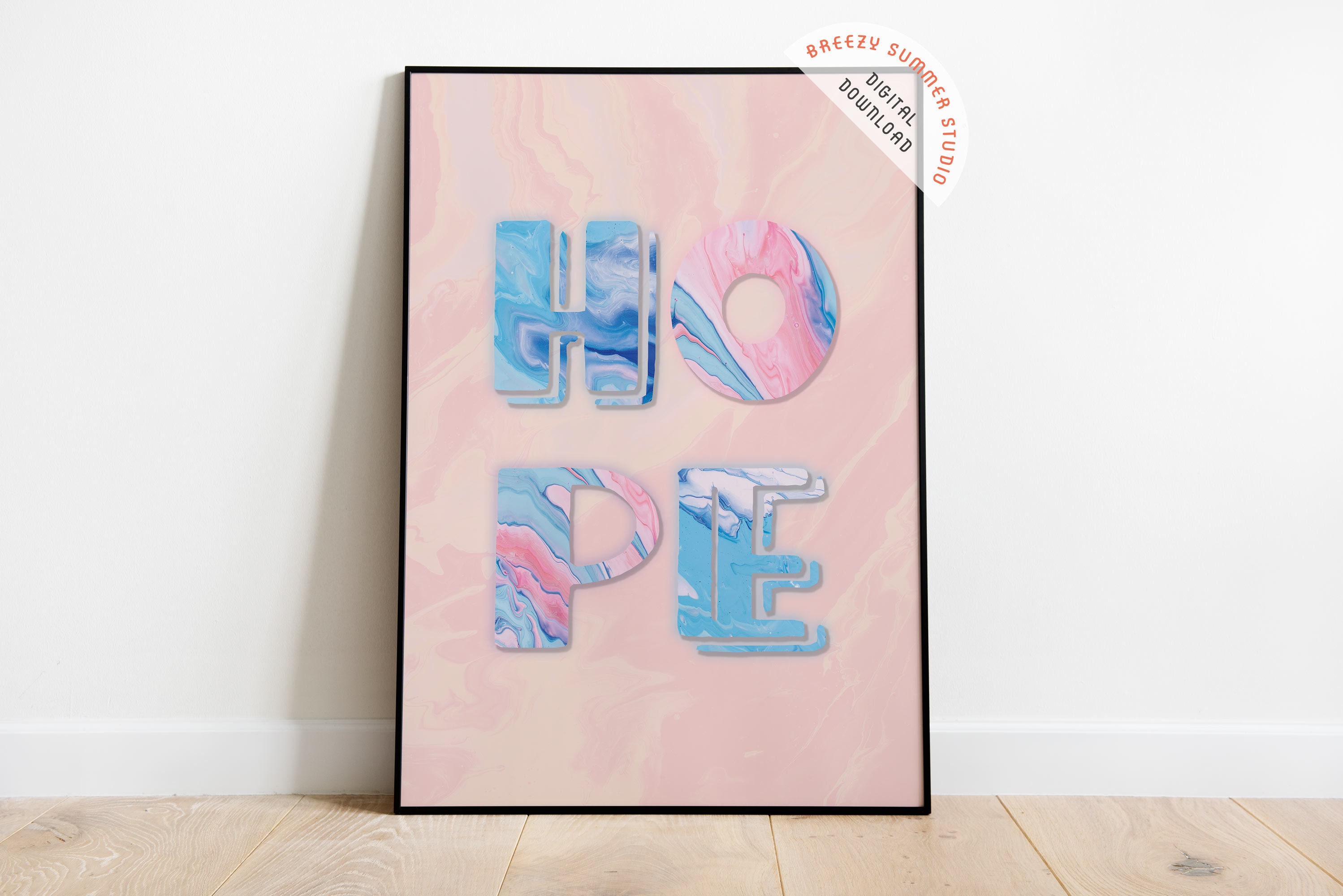 Hope Digital Art Motivational Poster Home Room Decor Wall Decor Wall ...