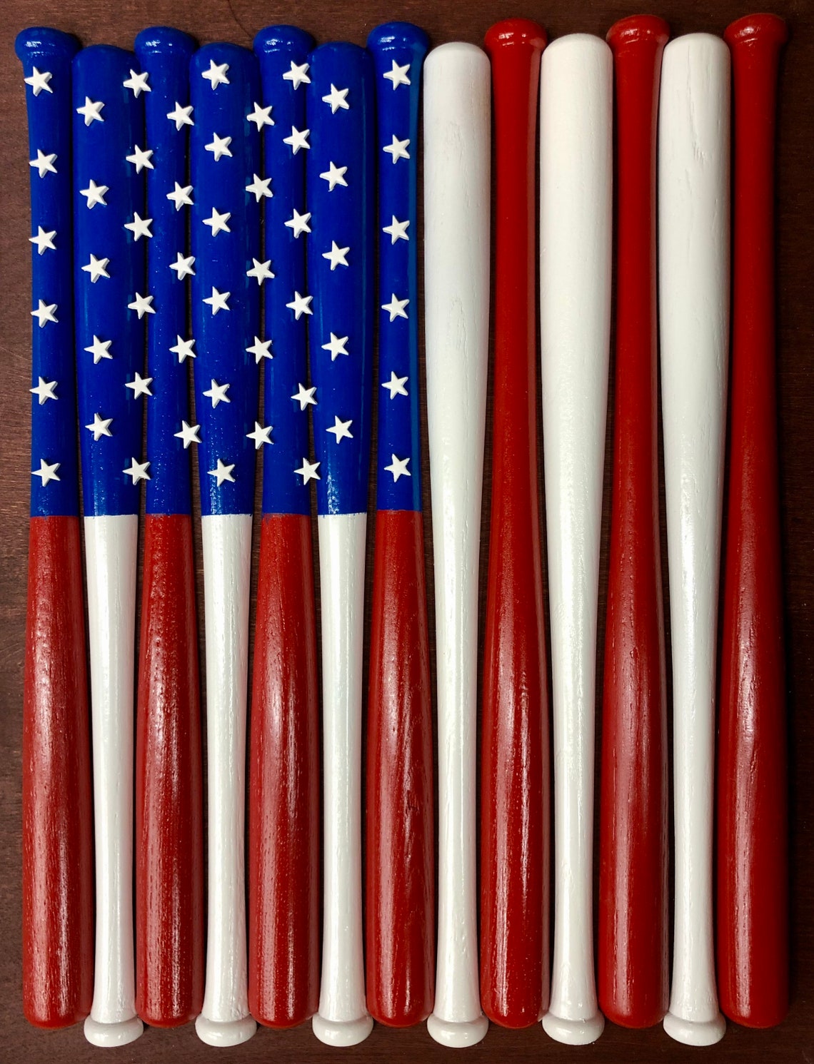 Baseball Bat Stars and Stripes - Etsy
