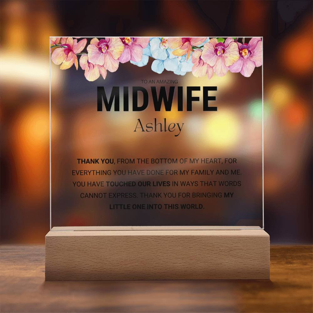 Midwife Gift Appreciation Acrylic Plaque A Truly Amazing - Etsy