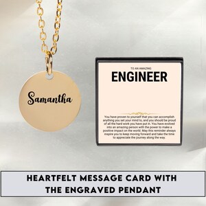 Personalized Engineer Christmas Birthday Necklace Gift, Necklace Future ...