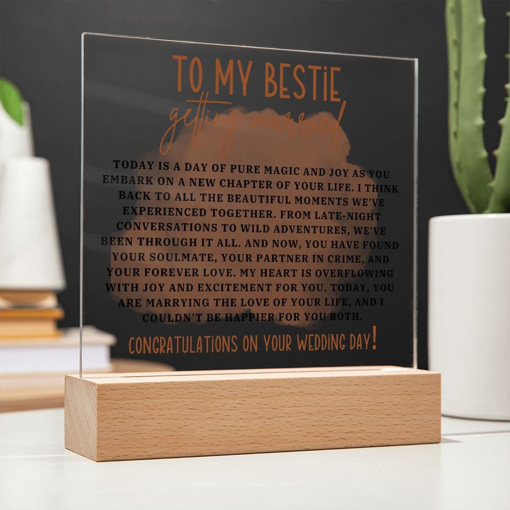 Gift for Bride From Best Friend, Bride's Wedding Gift From Friend ...