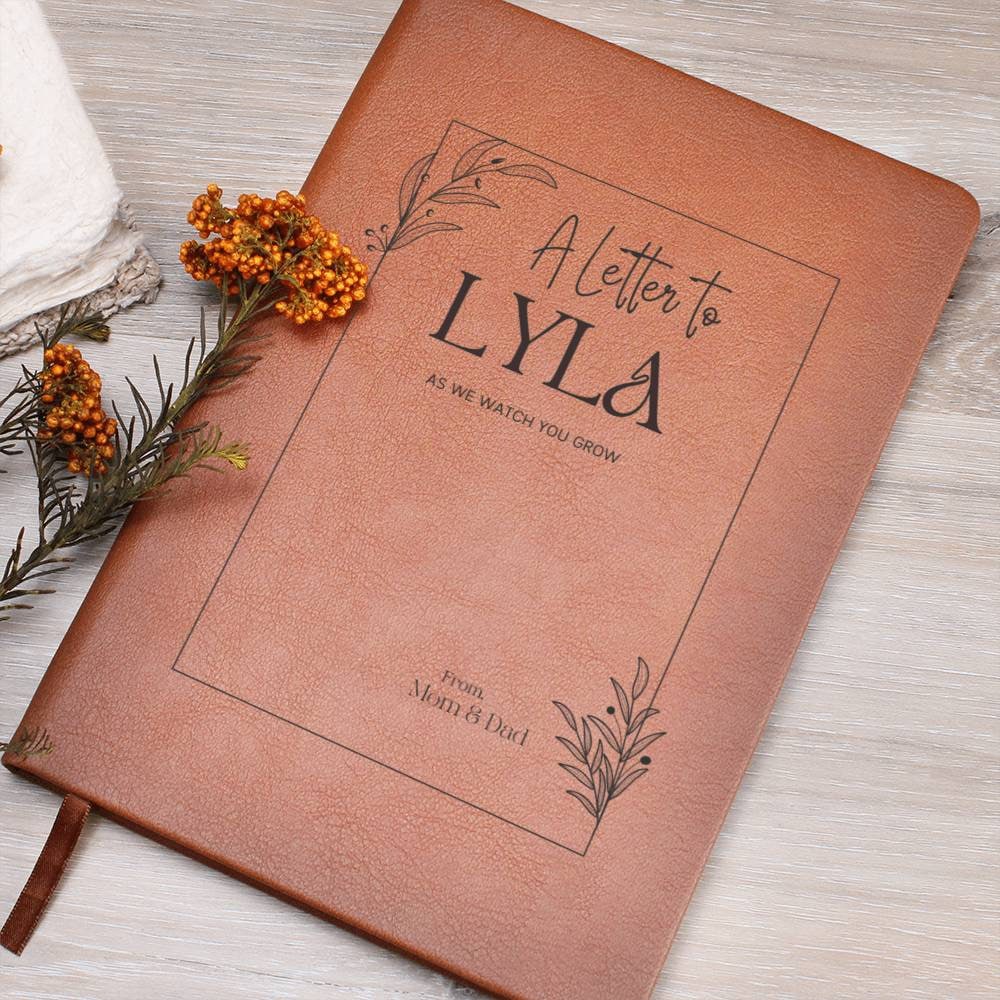 Personalized Leather Journal, Letters to My Children, Son, Daughter as ...