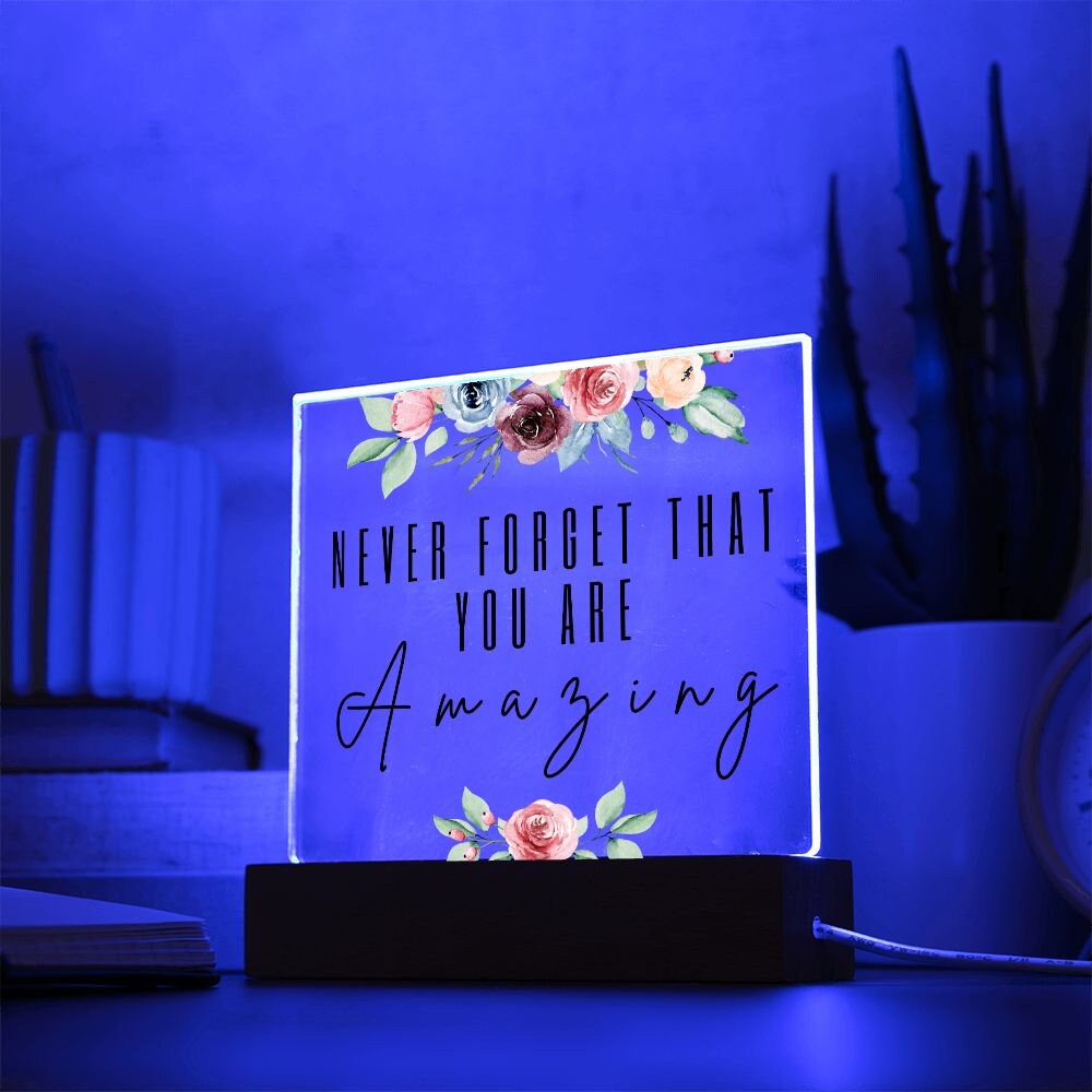 You Are Amazing Acrylic Plaque Décor Sign LED Gift Thank You - Etsy