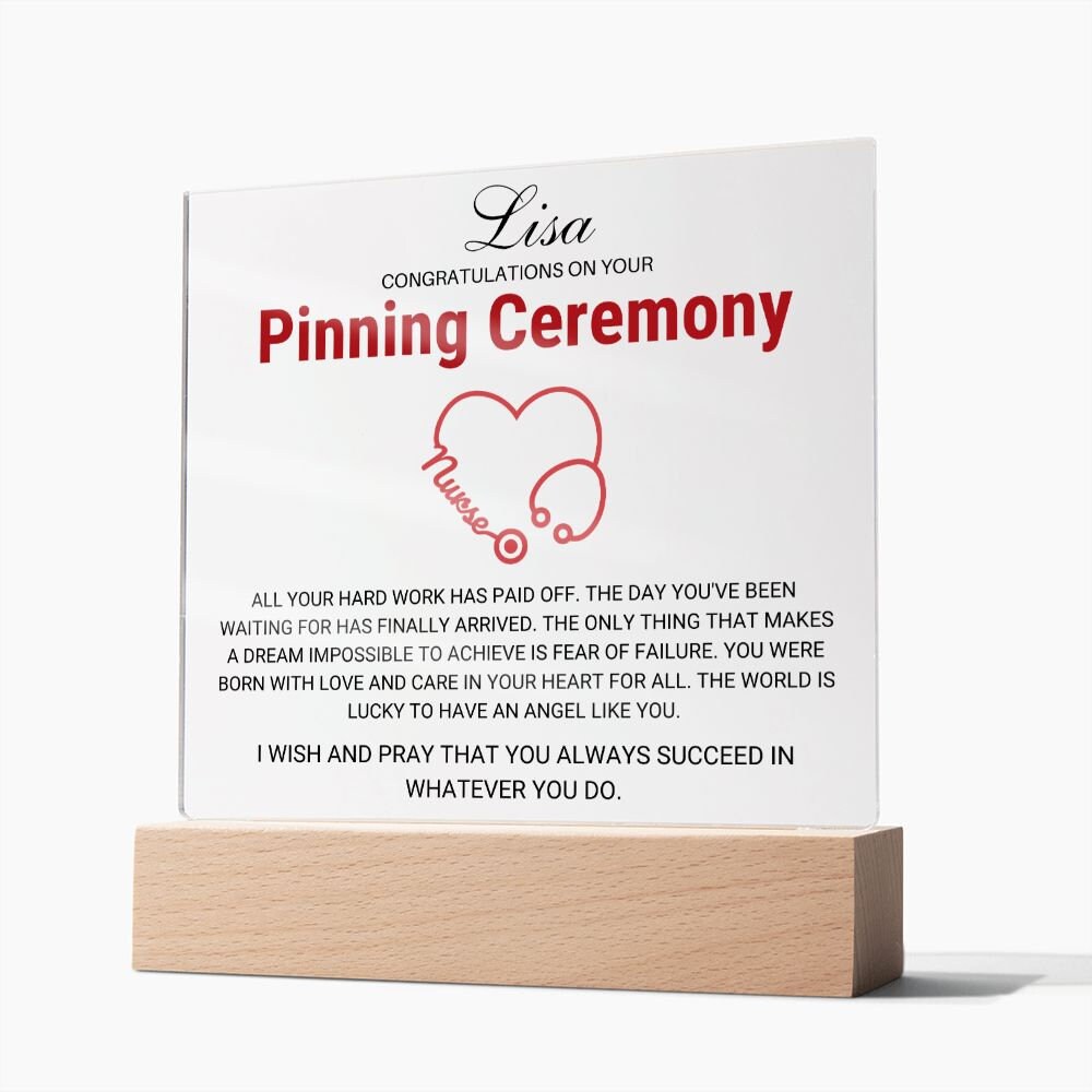 Pinning Ceremony Graduation Plaque Gift RN LPN Gift Nurse - Etsy