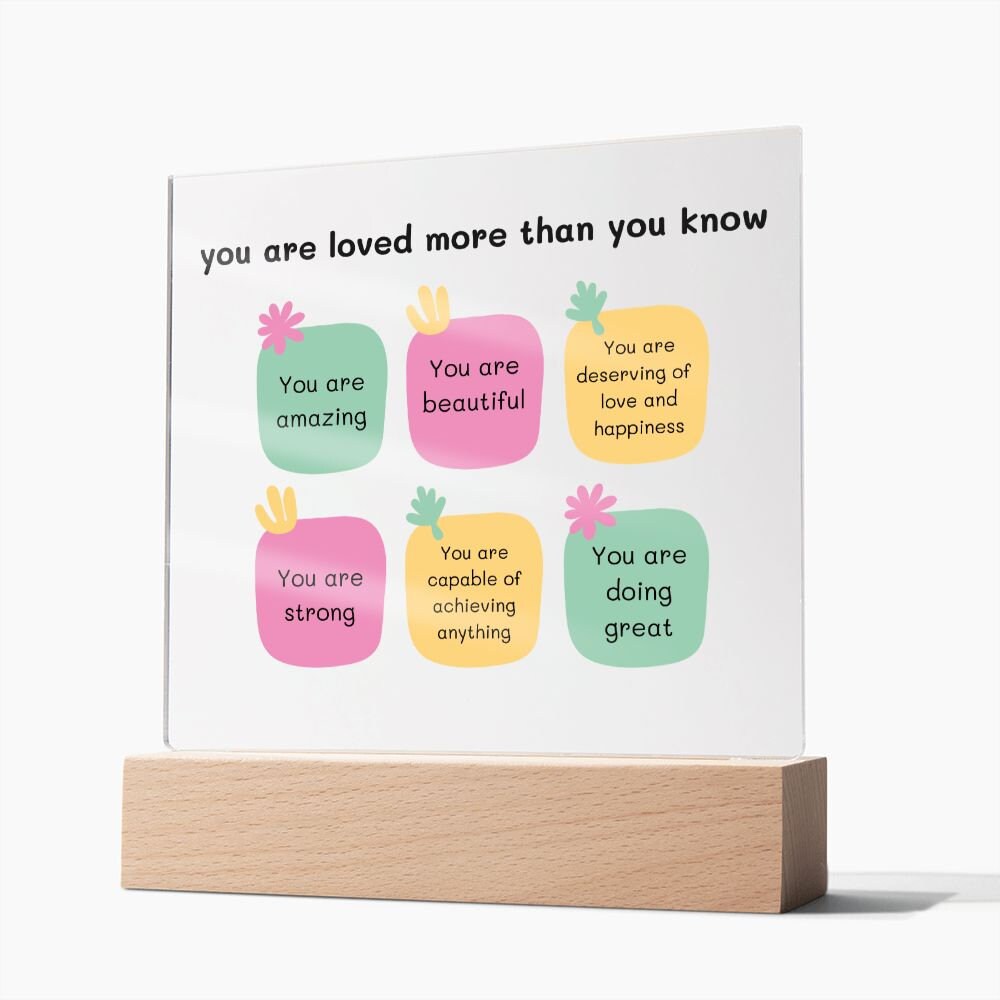 Affirmation Motivational Acrylic Plaque Desk Décor Sign - Etsy