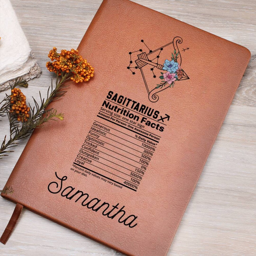 Personalized Astrology Sagittarius Zodiac Sign Name Journal, Christmas ...