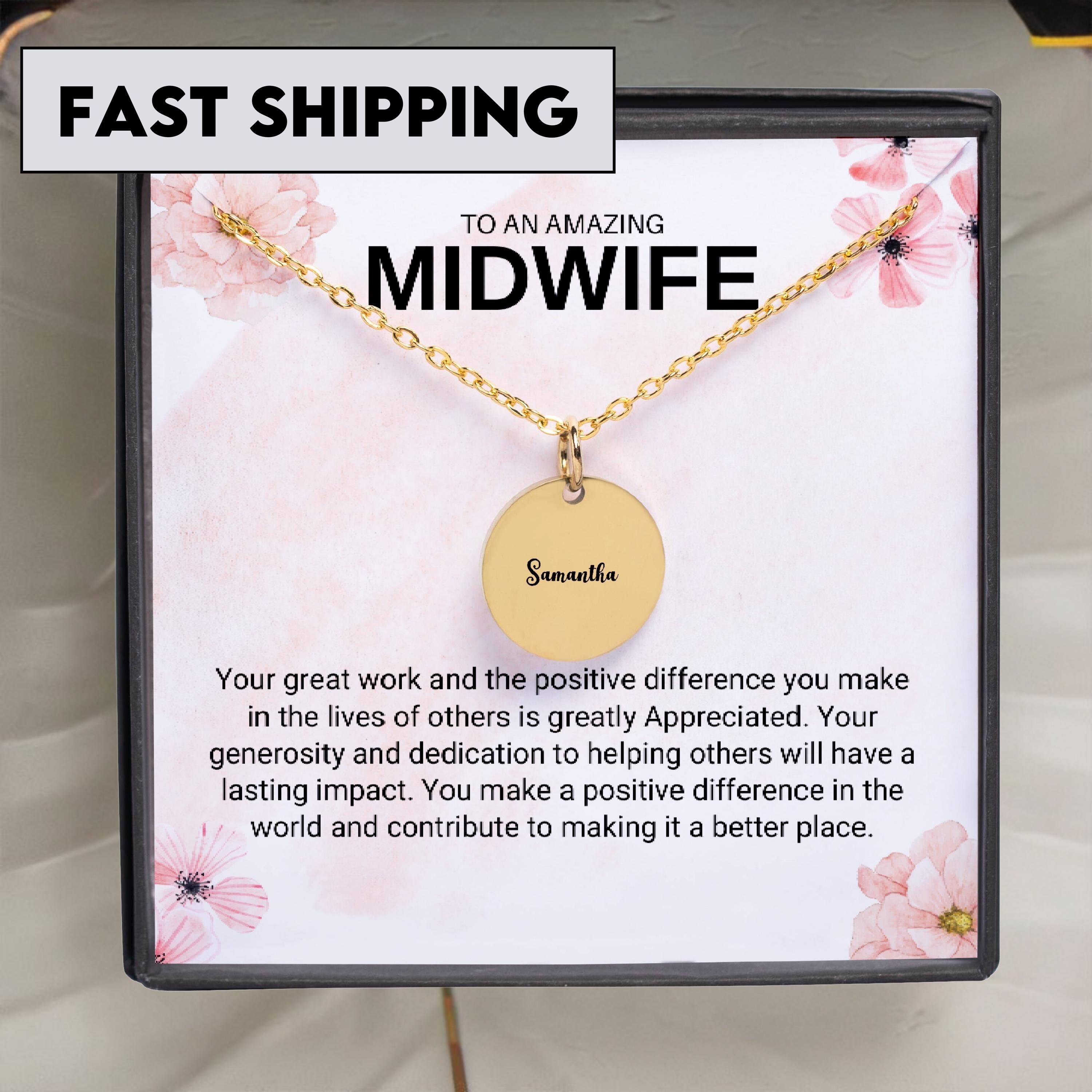 Personalized Midwife Gift Appreciation, Necklace Jewelry A Truly ...