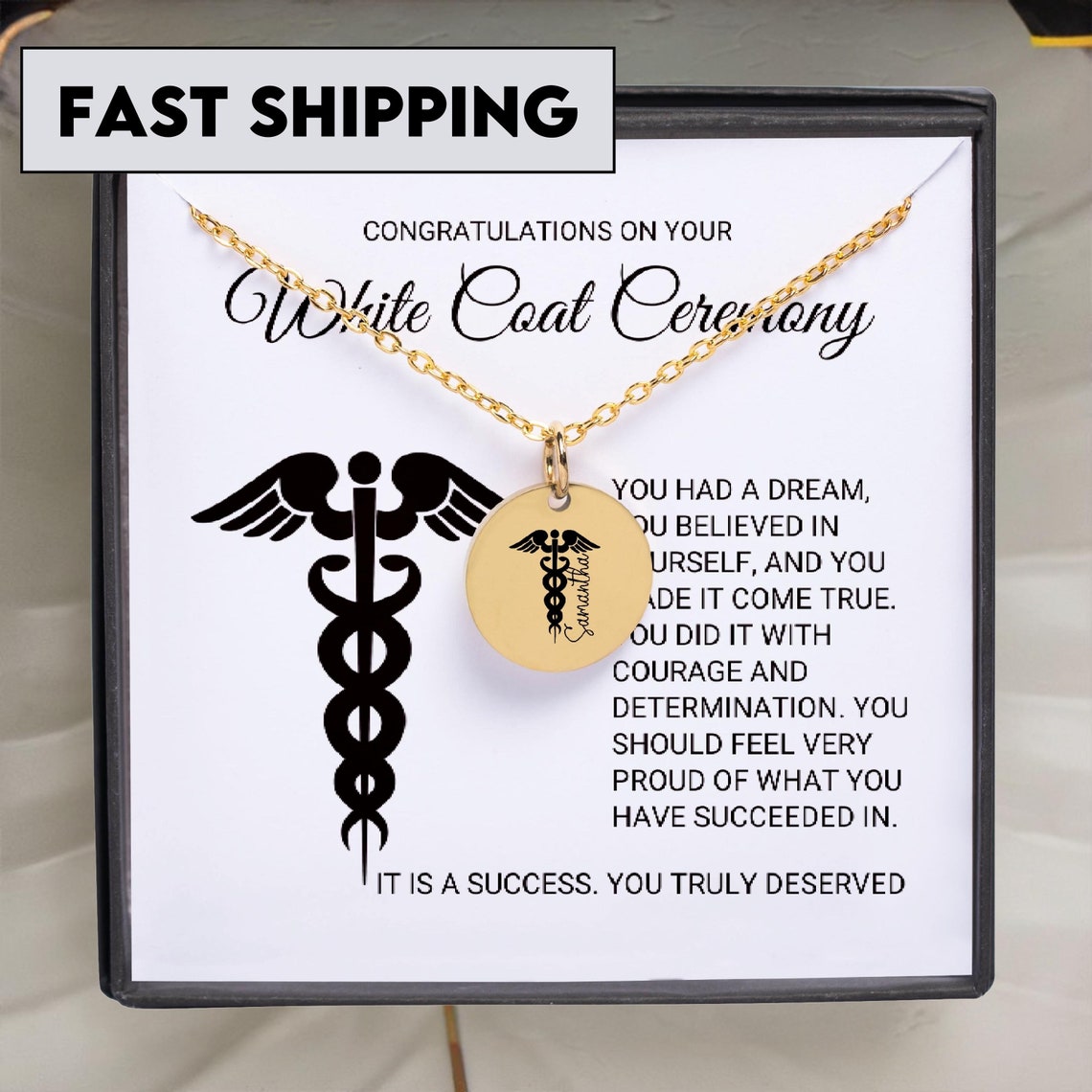 Personalized White Coat Ceremony Gift, Medical School Graduation ...