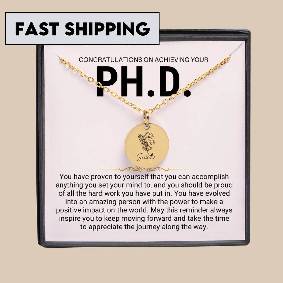 Custom Charm Necklace for Doctorate Degree Graduation Gift, Doctoral ...