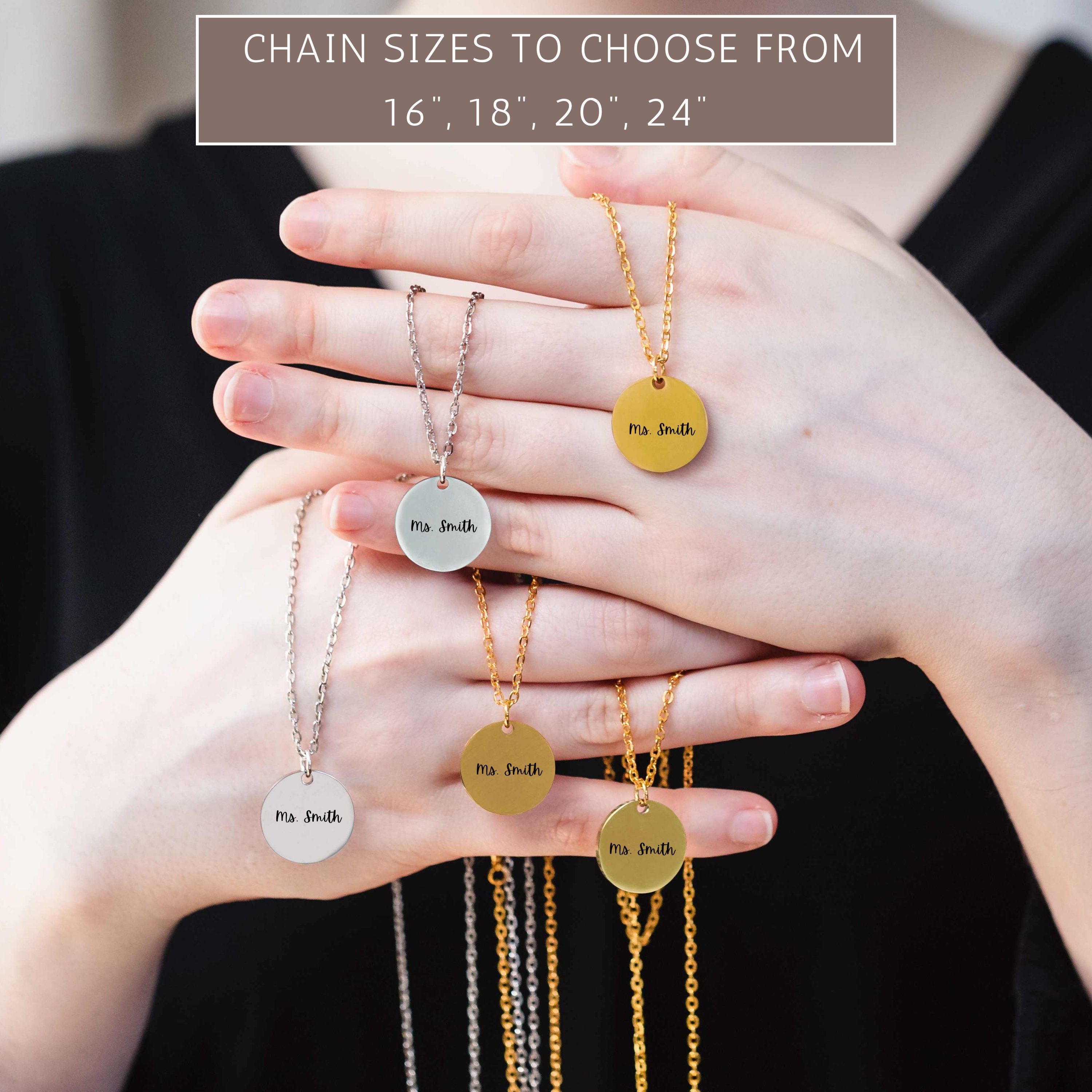 Math Teacher Personalized Birthstone Necklace Gift, Teacher ...