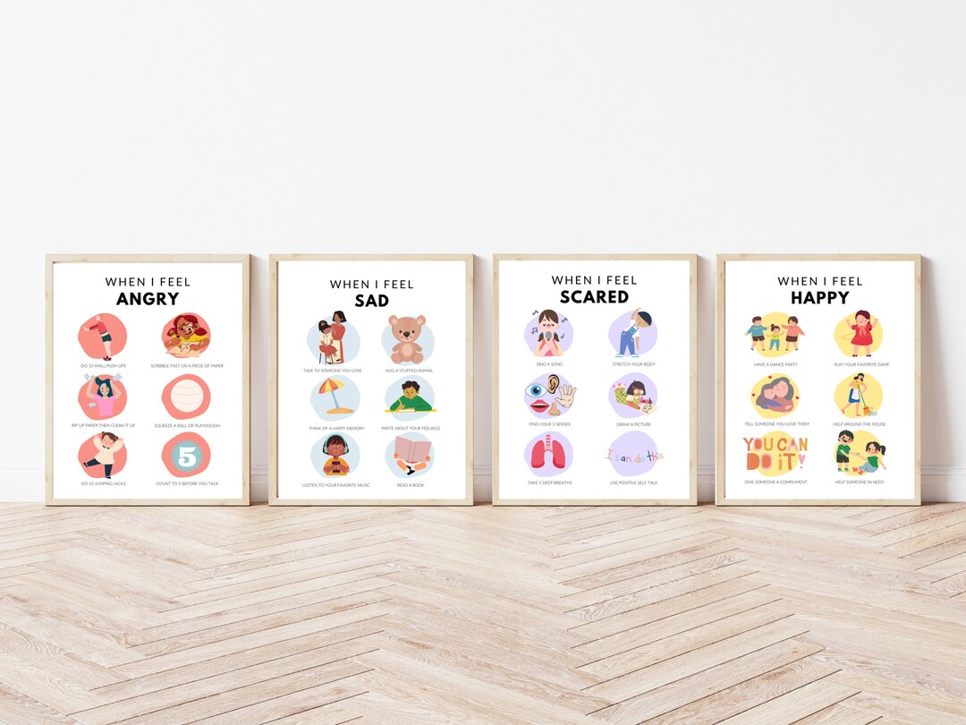 Coping Skills Poster for Kids Calming Corner Poster - Etsy