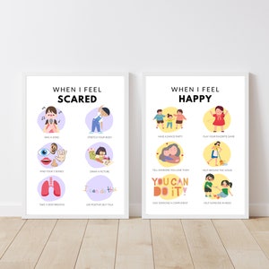 Coping Skills Poster for Kids Calming Corner Poster - Etsy