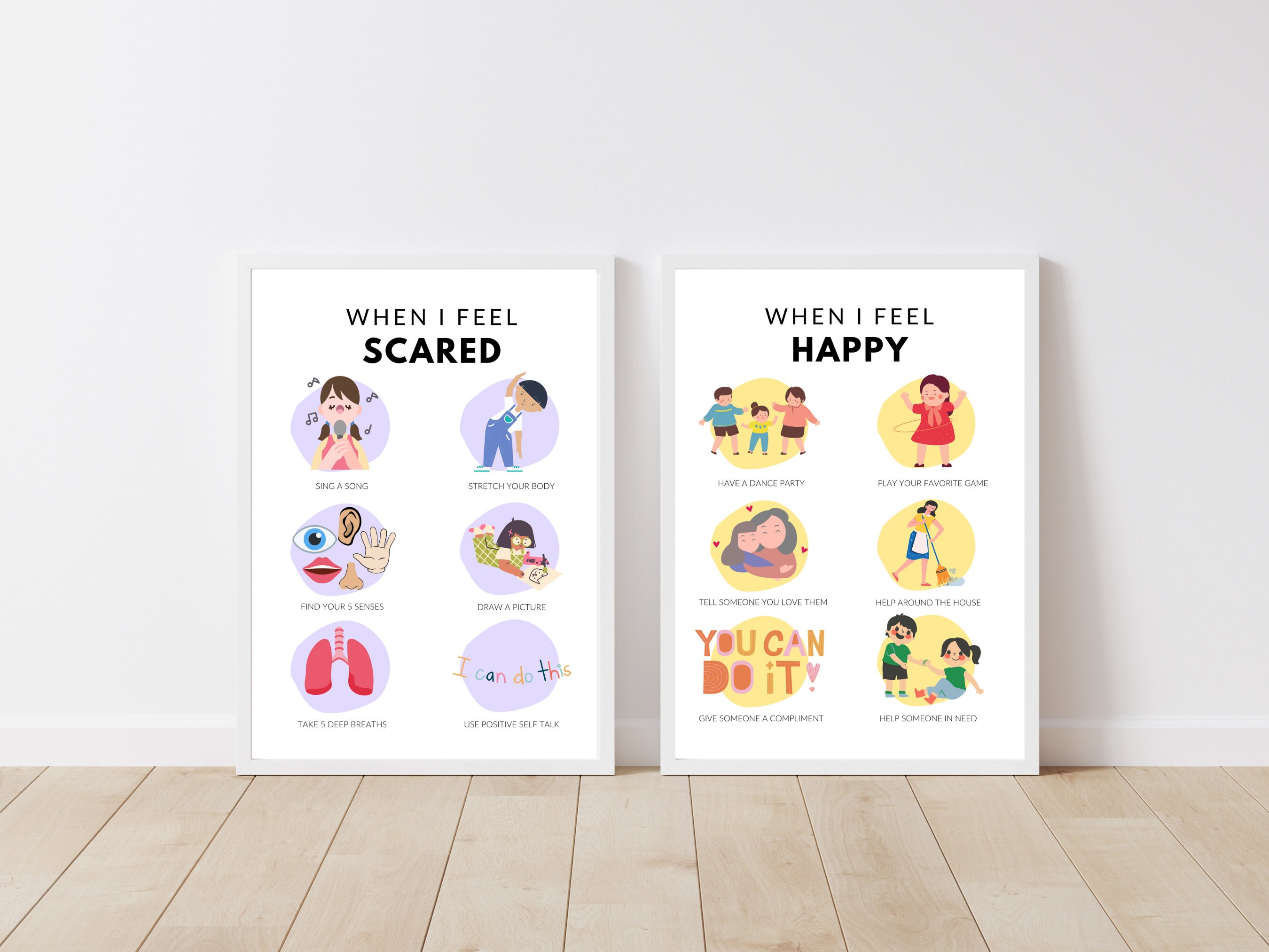 Coping Skills Poster for Kids Calming Corner Poster - Etsy