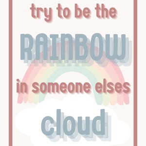 BOHO Rainbow Motivational Posters for Classroom Office - Etsy