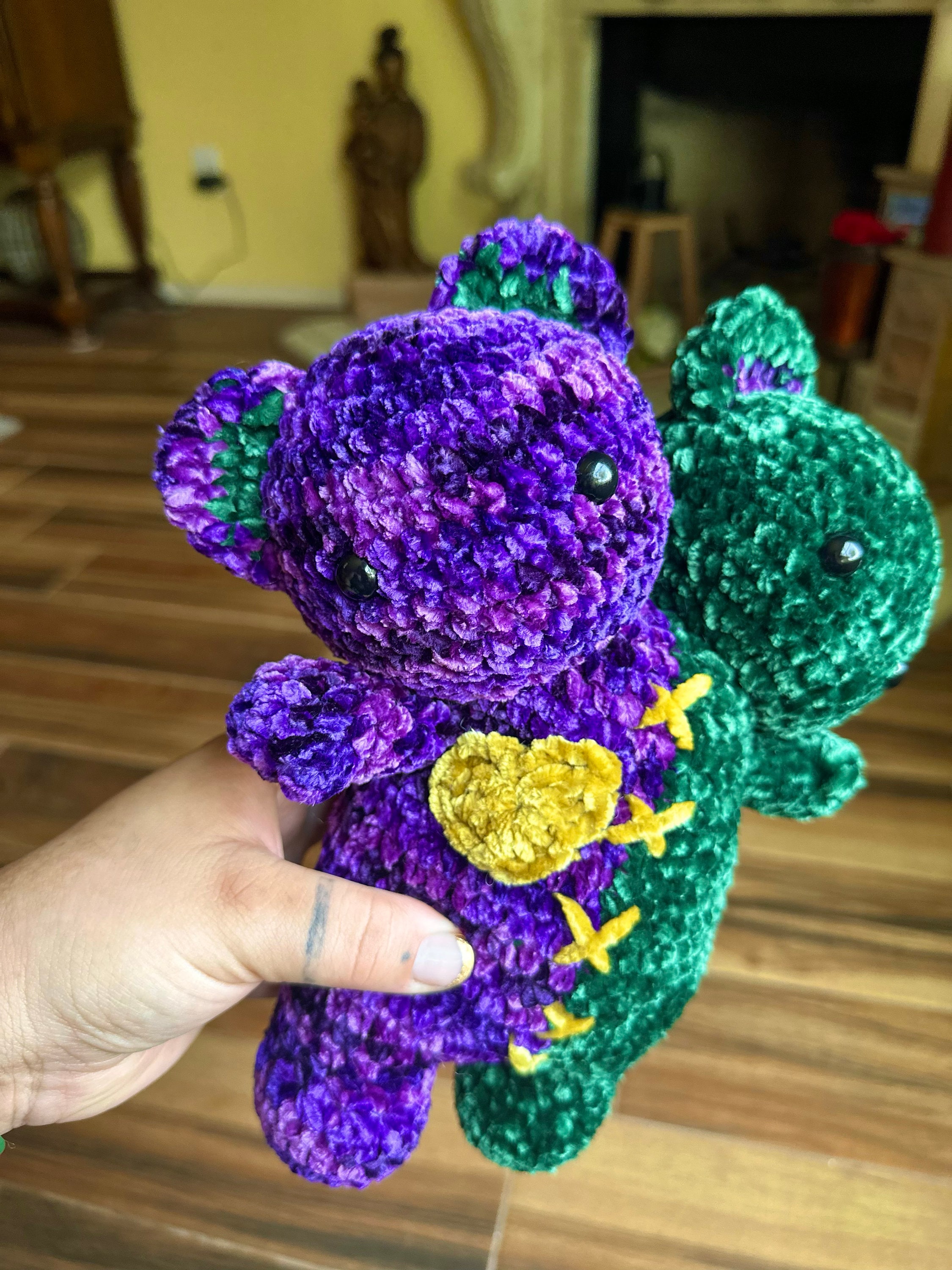 Paxon the Two Headed Bear Oddity, Crocheted Plushie - Etsy