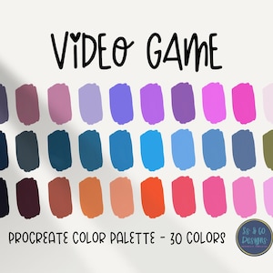Video Game Procreate Color Palette - Etsy