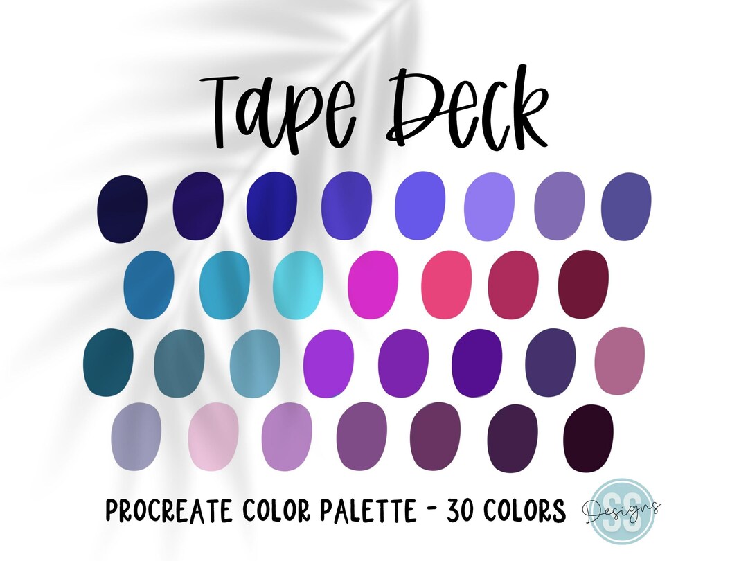 Tape Deck Procreate Color Palette - Etsy