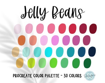 Jelly Beans Procreate Color Palette | Spring Color Palette | Pastel ...
