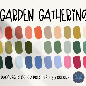 Garden Gathering Procreate Color Palette - Etsy
