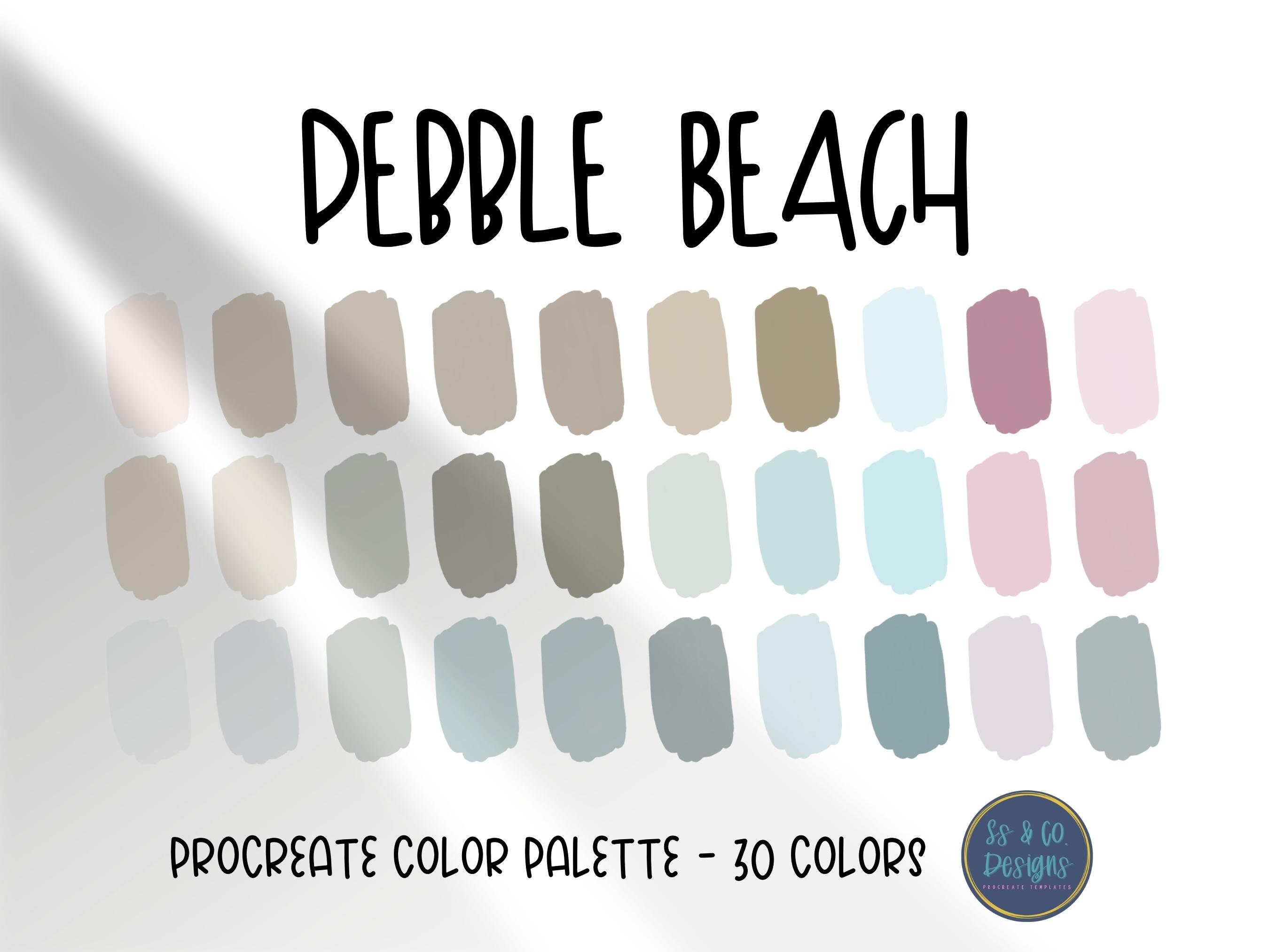 Pebble Beach Procreate Color Palette - Etsy