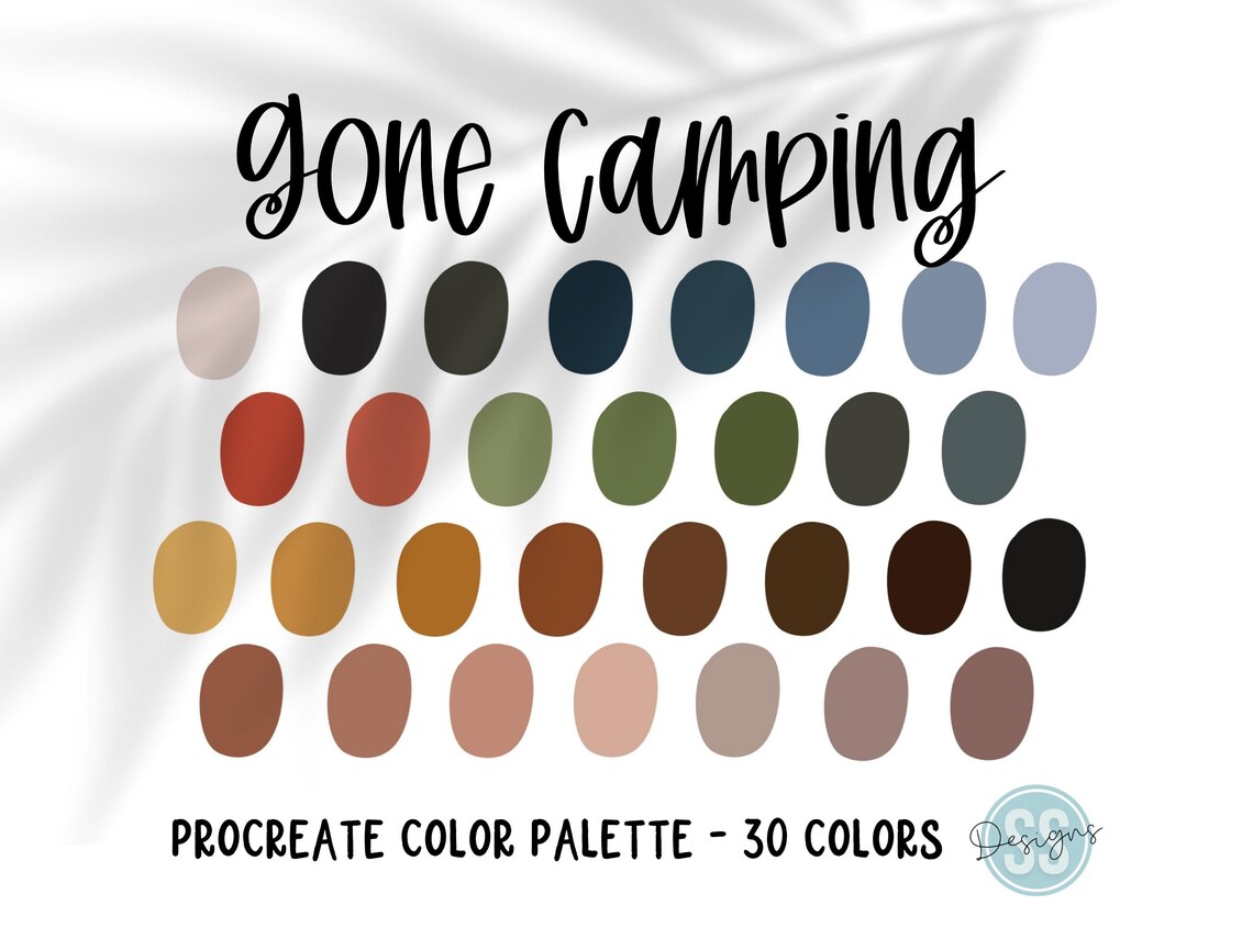 Gone Camping Procreate Color Palette - Etsy