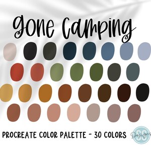 Gone Camping Procreate Color Palette - Etsy