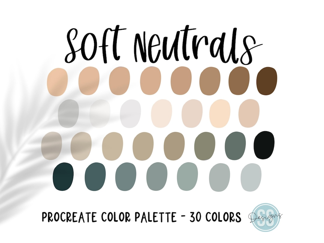 Soft Neutrals Procreate Color Palette - Etsy Australia