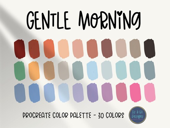 Gentle Morning Procreate Color Palette - Etsy