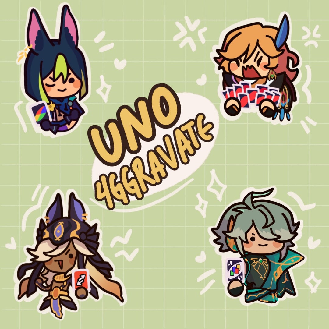 4GGRAVATE UNO !! Genshin Impact Stickers - Etsy