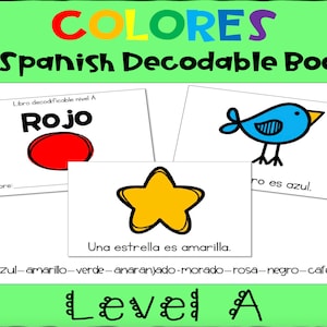 10 Libros Decodificables De Los Colores NIVEL DE LECTURA A (reading ...