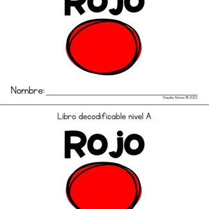 10 Libros Decodificables De Los Colores NIVEL DE LECTURA A (reading ...