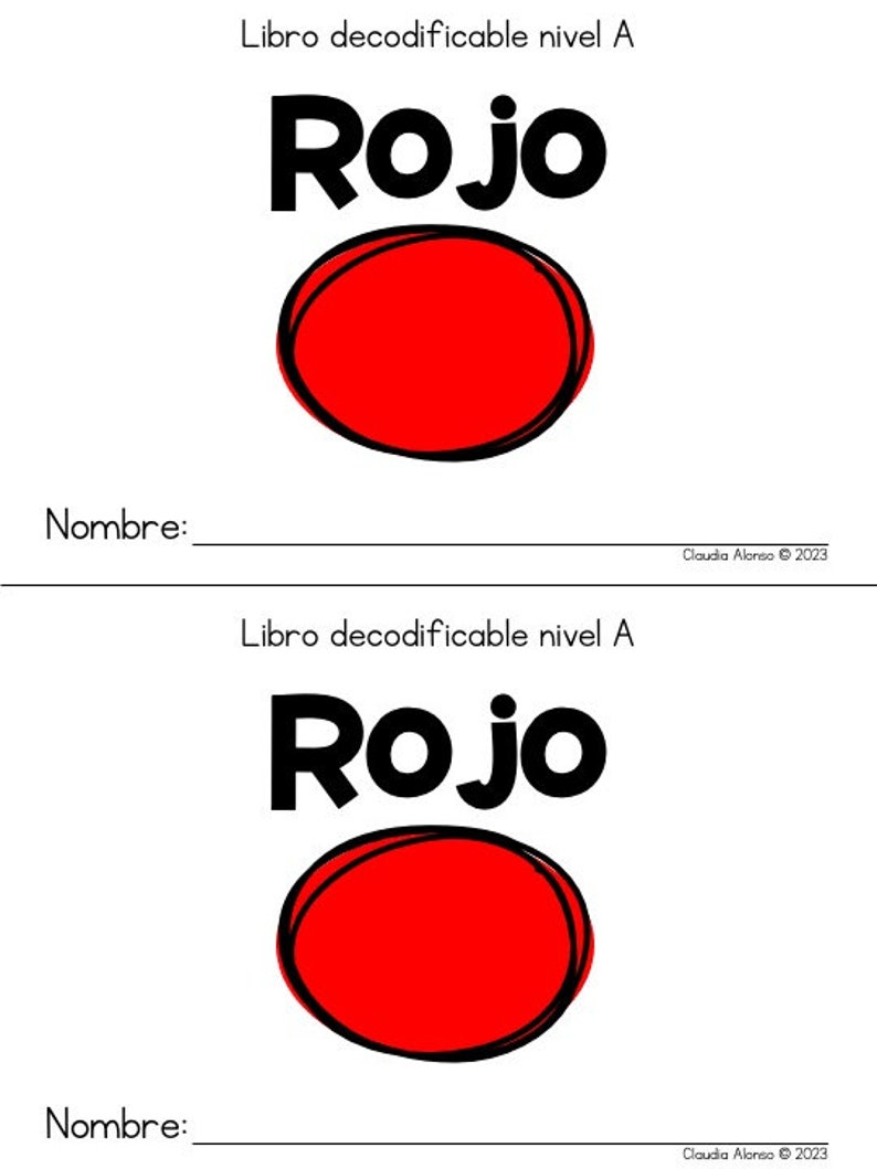 10 Libros Decodificables De Los Colores NIVEL DE LECTURA A (reading ...