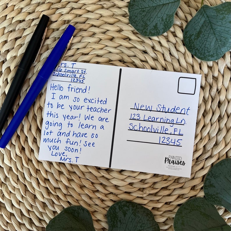 Bee Postcards Teacher Postcards Set of Postcards Hello - Etsy