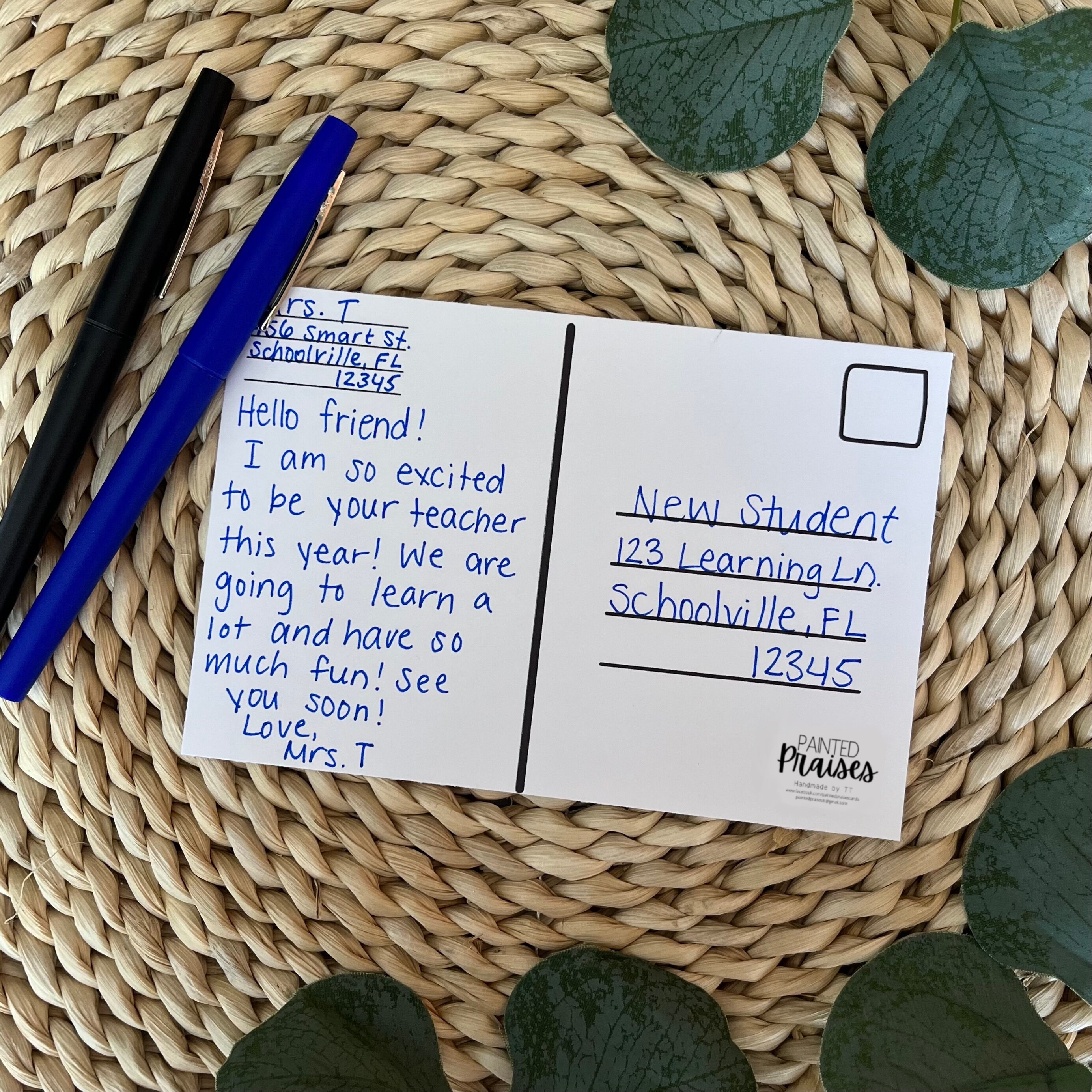 Bee Postcards, Teacher Postcards, Set of Postcards, Hello Postcard ...