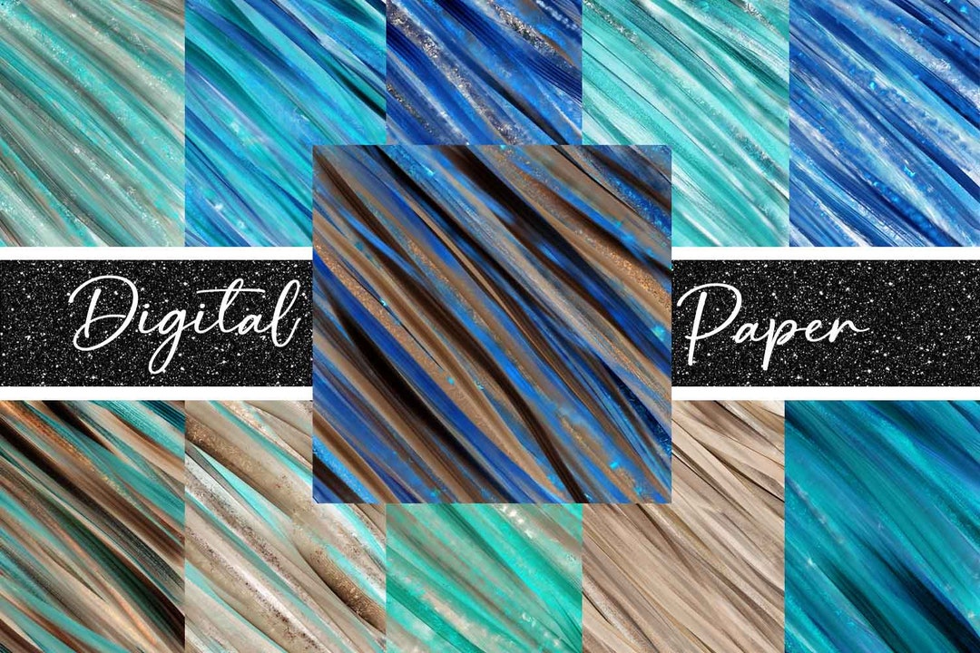 Beach Shimmer Digital Paper |beach Digital Paper | Glitter Shimmer ...