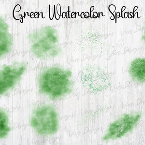 Yellow Watercolor Splashes | Splash Clipart | Digital Design | PNG ...