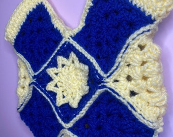 Crochet Sparkling Granny Square Sun and Moon Tote Bag - Etsy