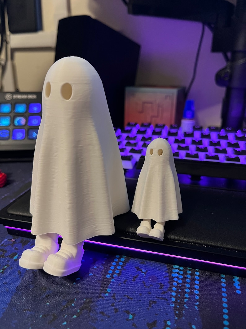 Cute Halloween Ghost With Feet 3D Printed Ghost Decoration / - Etsy