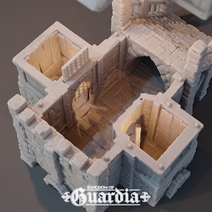 Kingdom of Guardia - 3D Printed Two Towers - 28mm Scale Fantasy Terrain ...