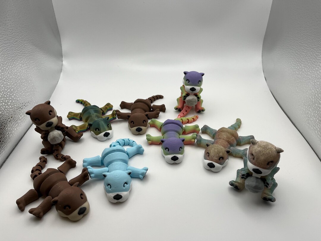 3D Printed Beaver With Magnetic Hands Articulating Adorable Beaver - Etsy