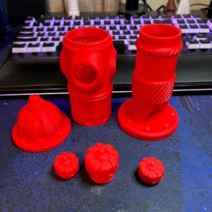 3D Printed Fire Hydrant Container - Etsy